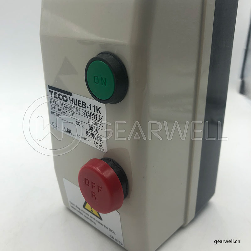 TECO HUEB-11K 3-phase magnetic contactor motor starter - gearwell.cn