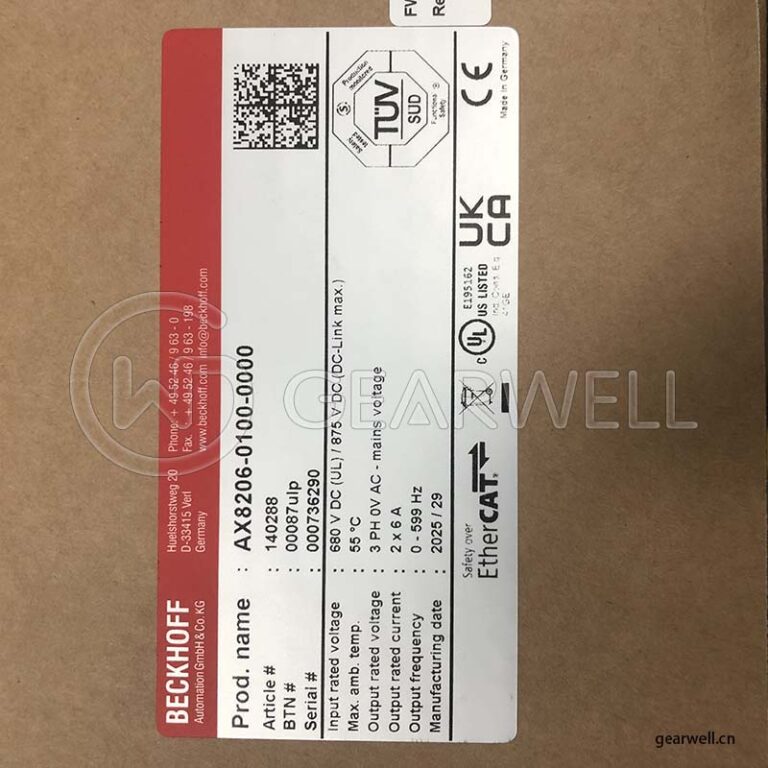 Beckhoff AX8206-0100-0000 Dual-axis module - gearwell.cn